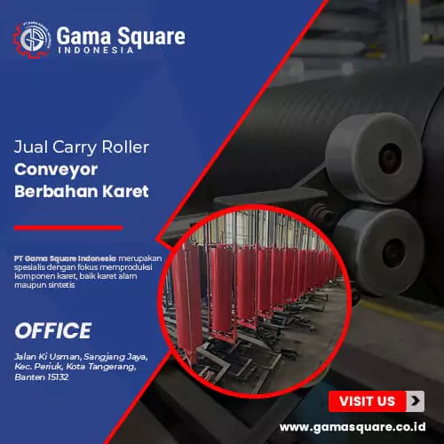 Jual Carry Roller Conveyor Berbahan Karet | 081233332205